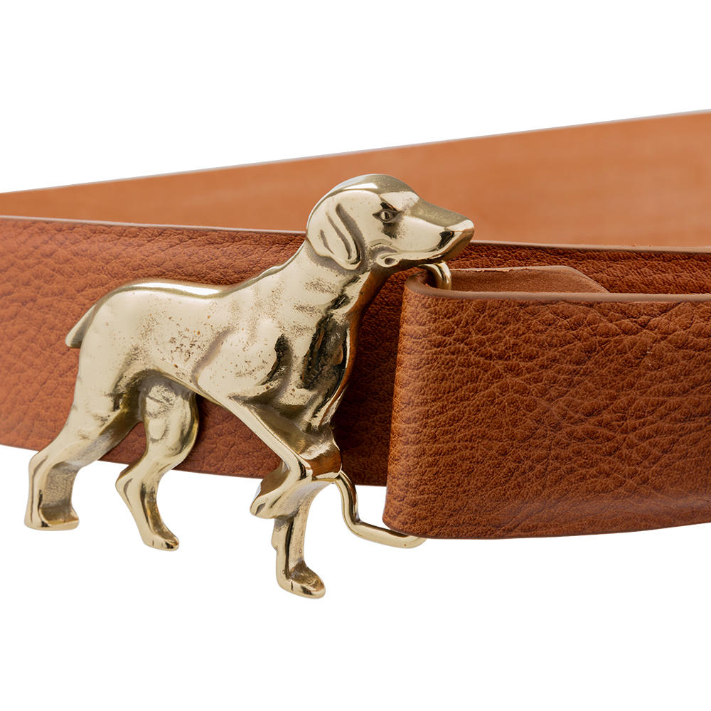 Leather Belt »Pointer« | cognac | XS (80 cm) | 823717