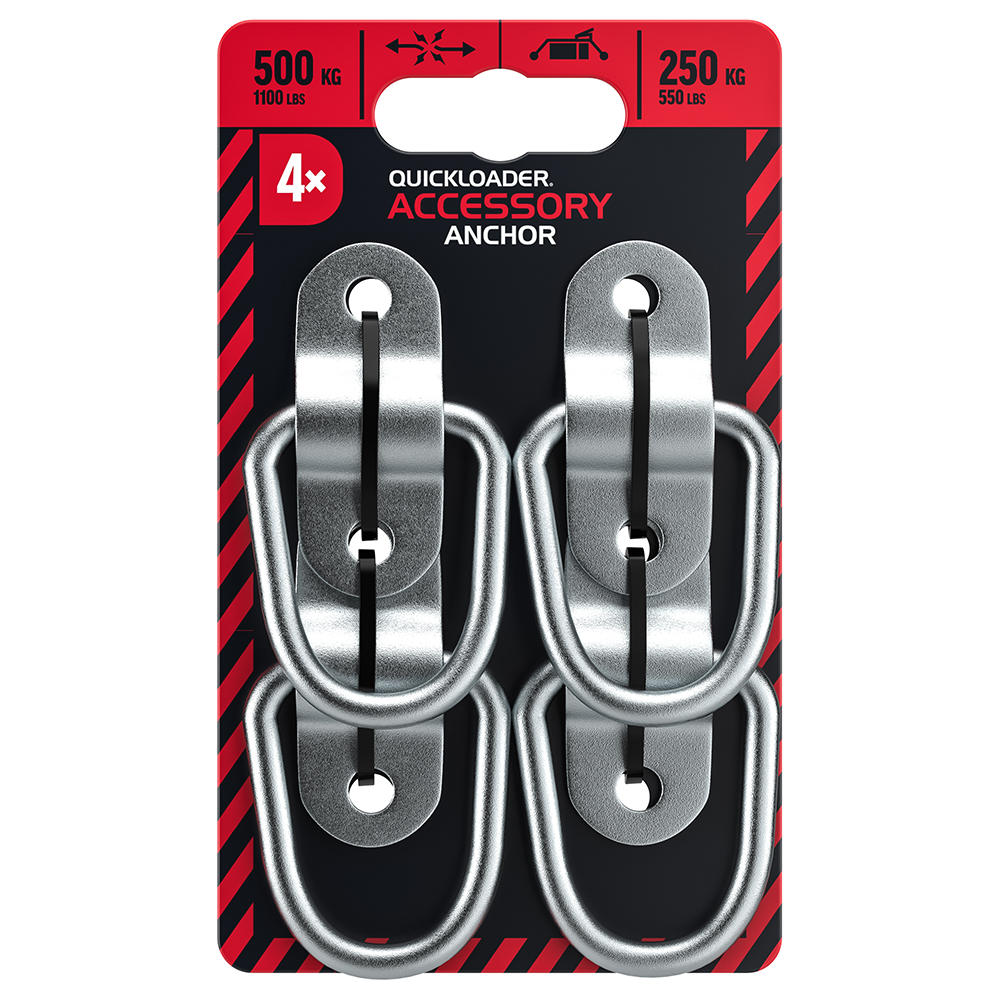 QUICKLOADER® Anchor Points, 500 kg, 4-piece Set | 732028 | 732028