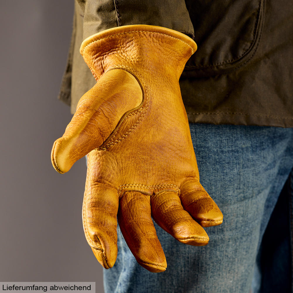 Crud »Gjöra« Elk Leather Gloves | tan | S | 826360/S