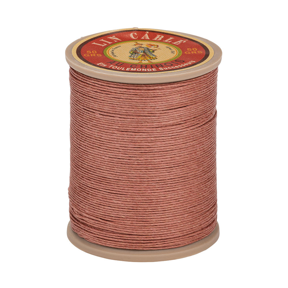 FIL AU CHINOIS Leinenfaden, gewachst, helles rotbraun, 133 m | 715571 ...