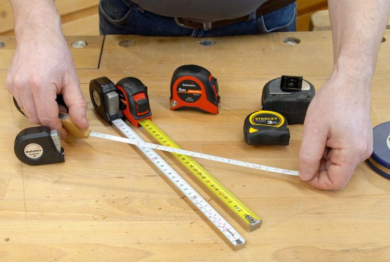 Measure correctly with the roller tape measure