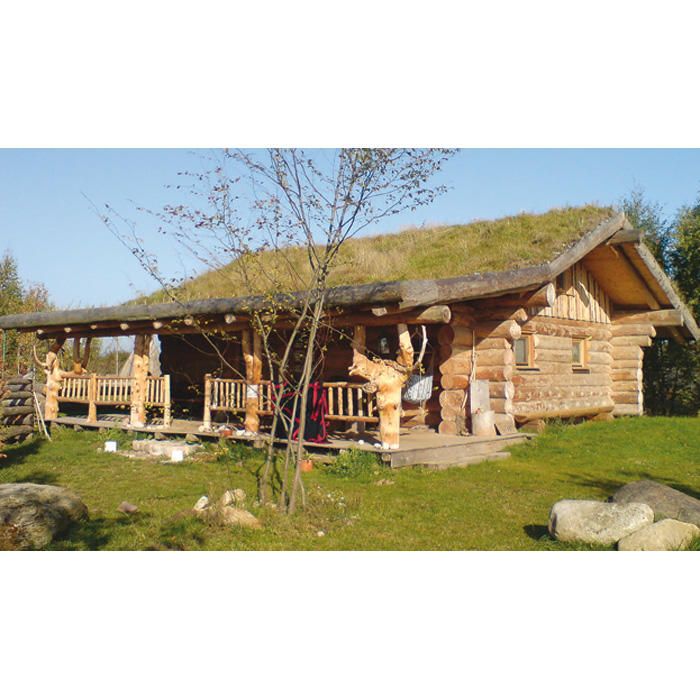 Building a Log Cabin - Round Log Building | KU1082501 | KU1082501