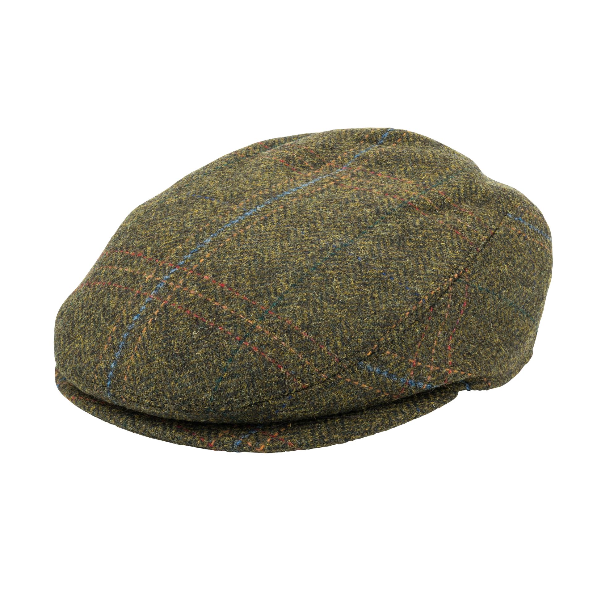 The GunDog Affair »Exmoor« Tweed Flat Cap | green/blue/camel | 62 ...